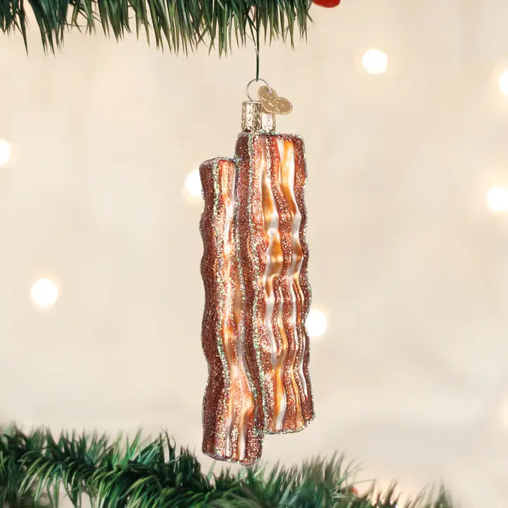 Glass Bacon Strip Ornamet – Candlestock