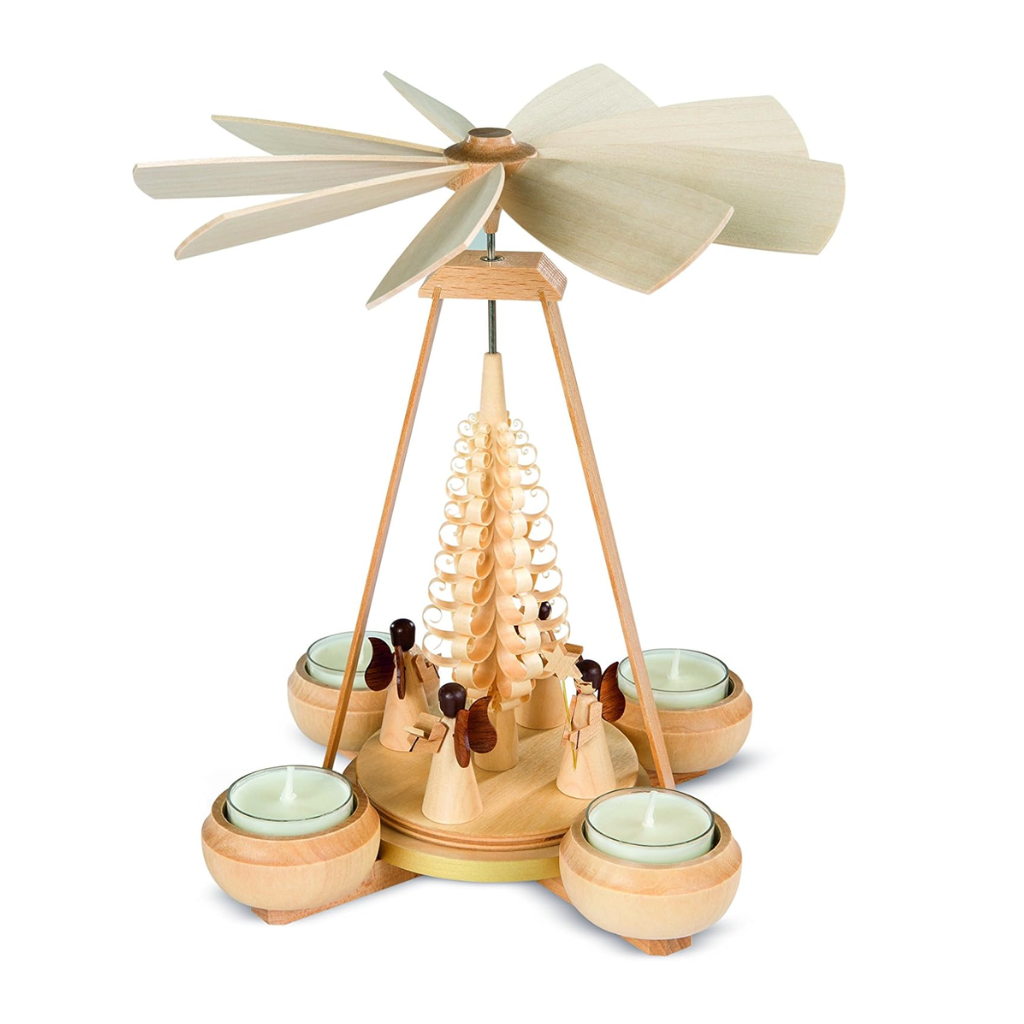 Mueller German Pyramid - Angels (Light Wood) – Candlestock
