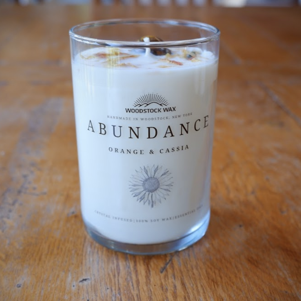 Candlestock Abundance Scented Soy Wax Candle – Orange & Cassia Essenti