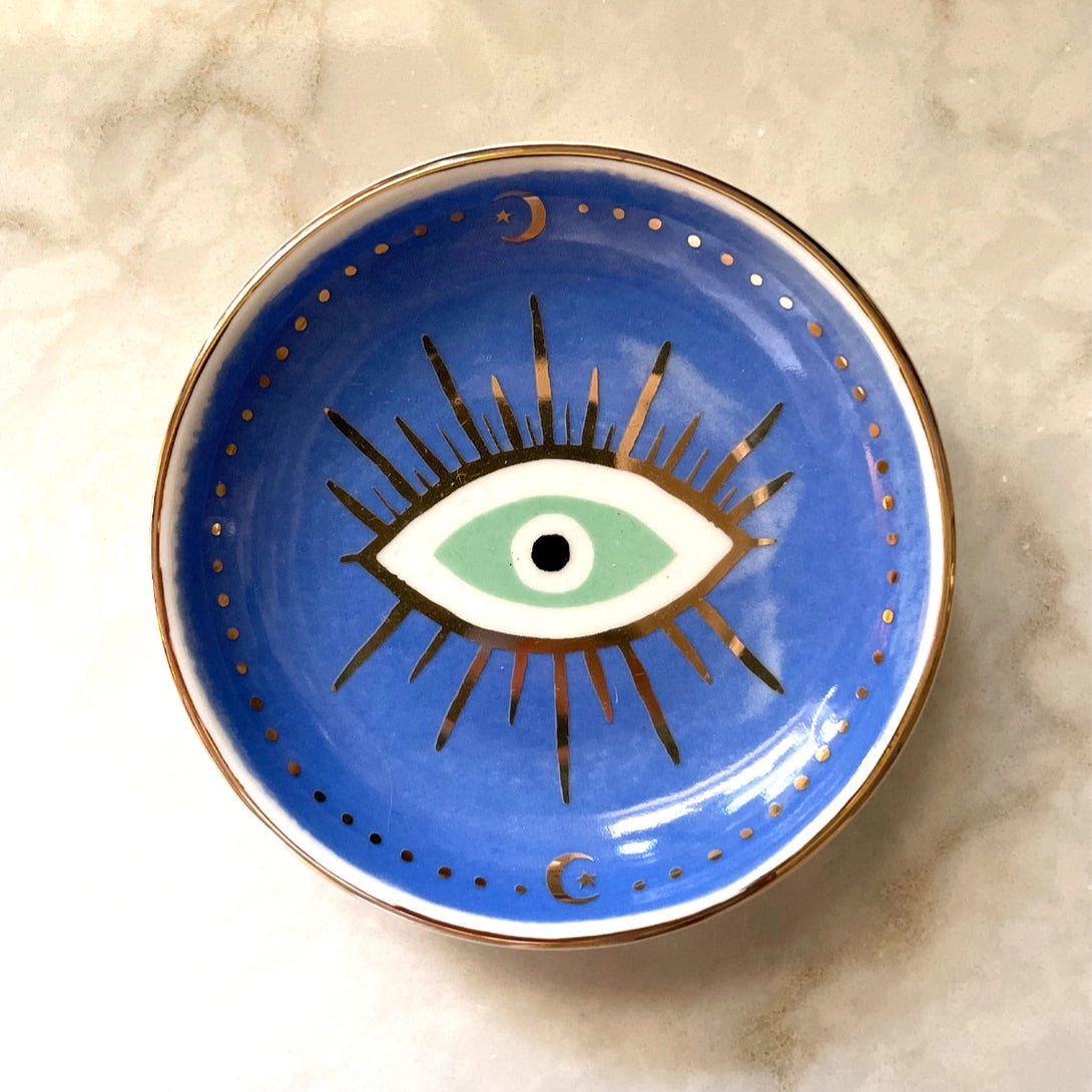Porcelain Evil Eye Tray – Candlestock
