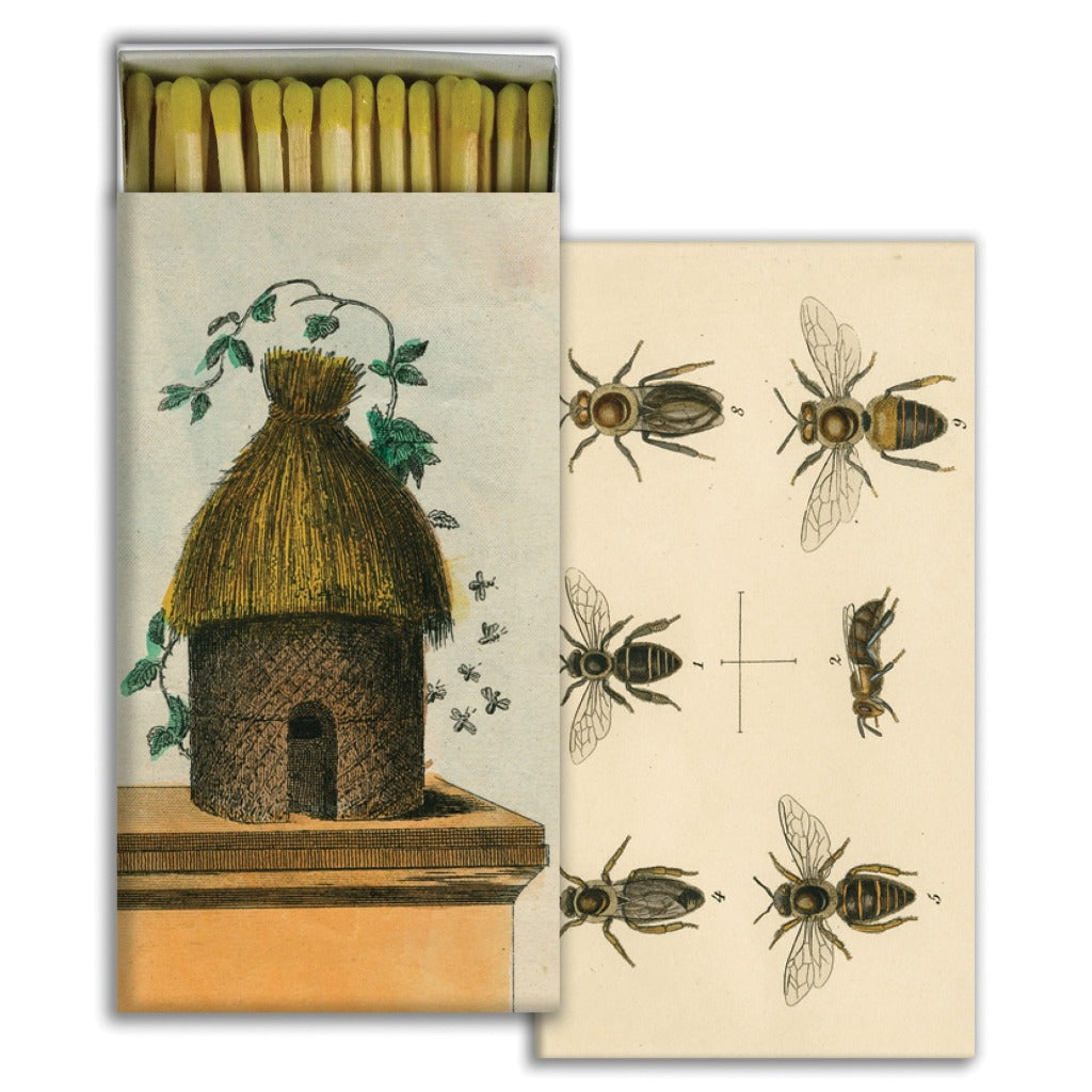 Hive & Bee Matches – Candlestock