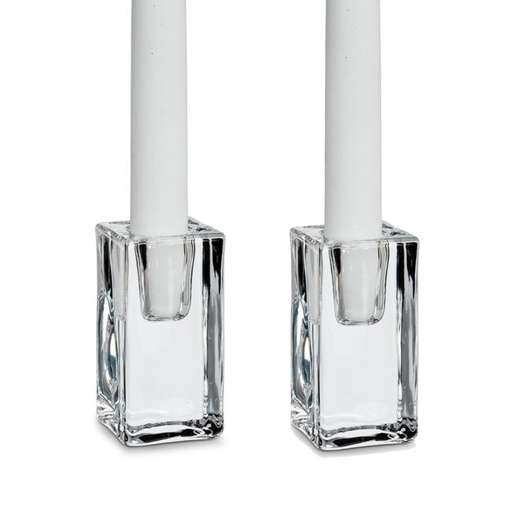 Square Glass Taper Candle Holder – Candlestock