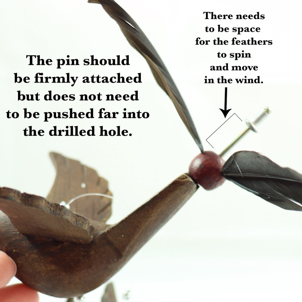 Animal Hanging Wind Spinners - Wooden — Candlestock