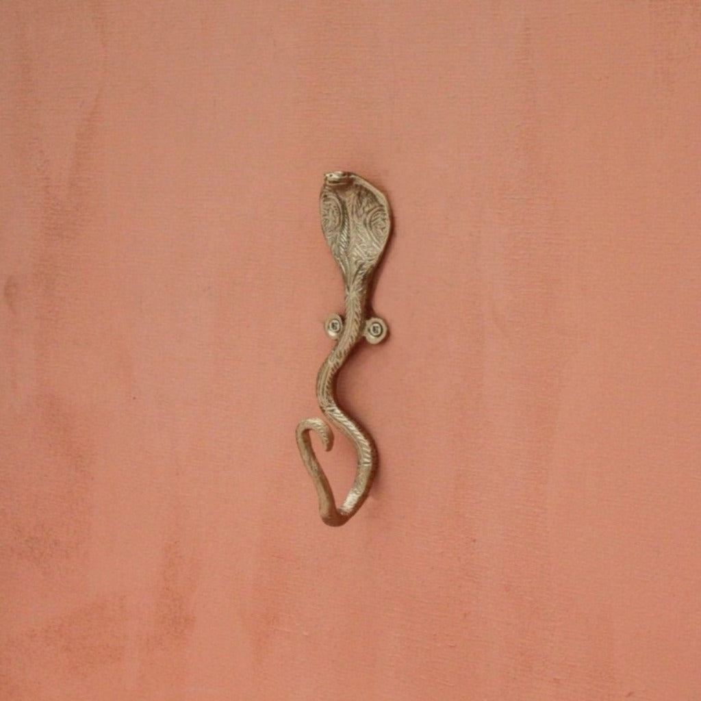 Dakota Snake Wall Hook - Recycled Brass – Candlestock