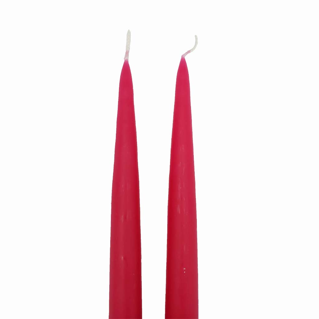 6 Inch - Traditional Danish Style Pointed Taper Candles — Candlestock