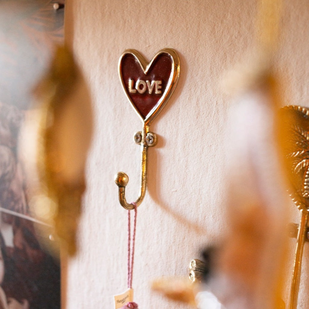 Love Wall Hook - - Recycled Brass – Candlestock