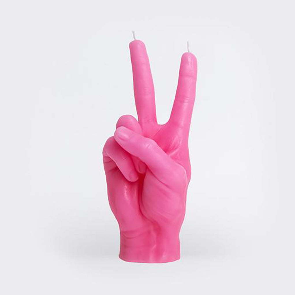 Peace Sign Hand Candle — Candlestock