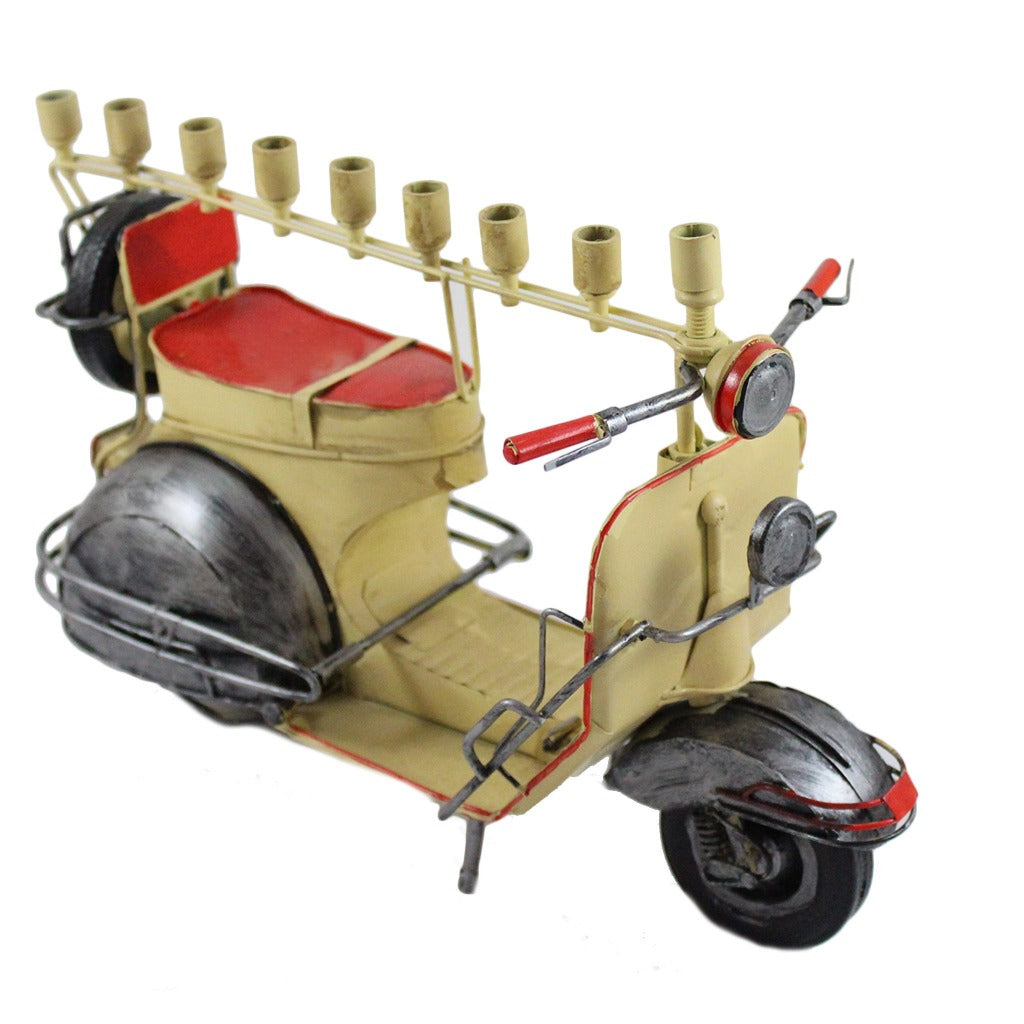 Moped Menorah - Tin – Candlestock